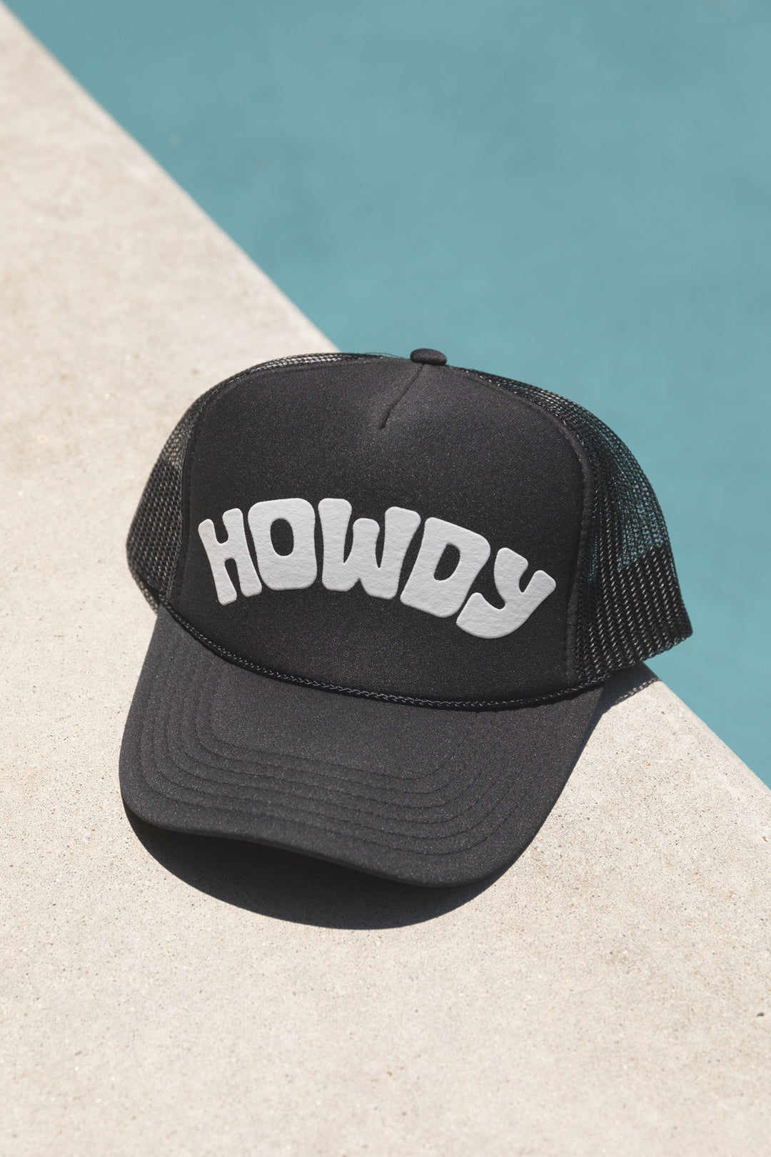 Howdy Trucker Hat Black/White – Good Merchant Co